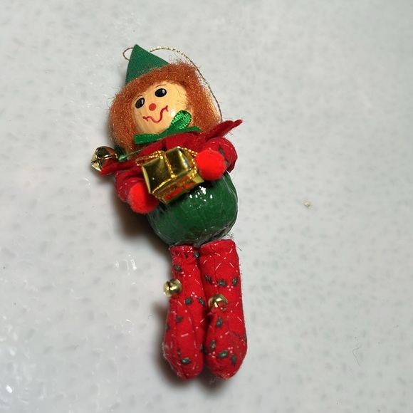 Holiday | Vintage 195s Elf Bongo Player With Small Elf Made In Walnut ...